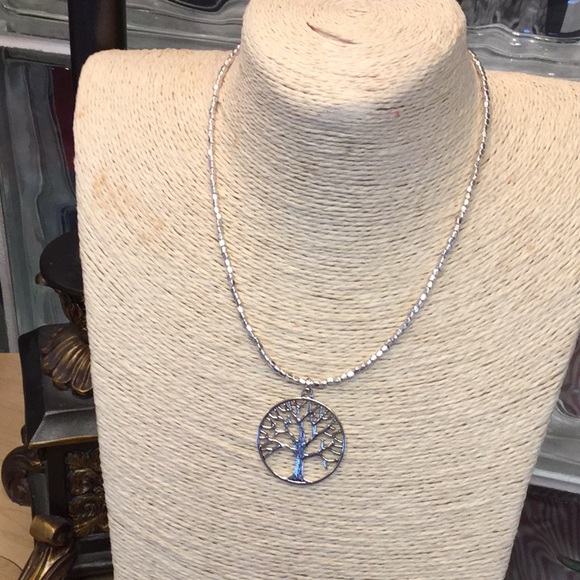 Paco Designs | Jewelry | Delicate Pewter Beaded Family Tree Necklace ...